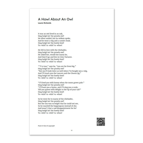 SPECIAL OFFER Twelve poems to share aloud booklet - 2024 edition ...